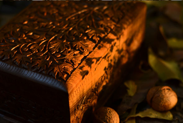 CASED TREASURES - Walnut wood carving | Kashmir Crafts & Craftsmen